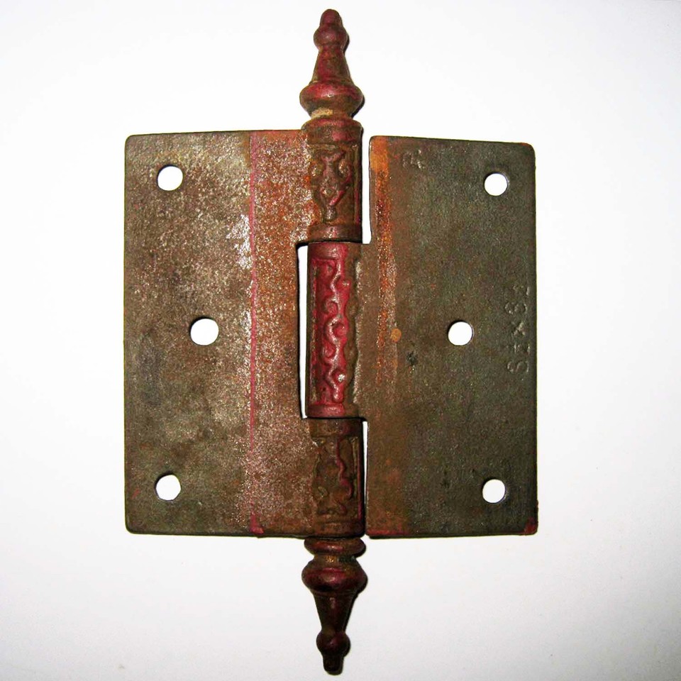 Antiqued Faux RUSTED Rust DOOR HINGE - 3-1/2" X 3-1/2" - With Screws ...