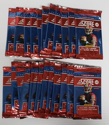 23 Pack Lot 2012 Score Panini NFL Football Factory Sealed Packs Russell ...