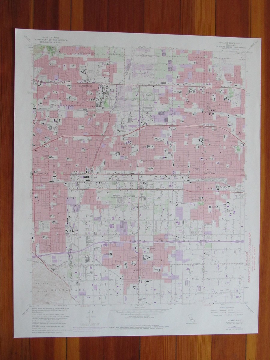 Detailed Map Of Ontario California