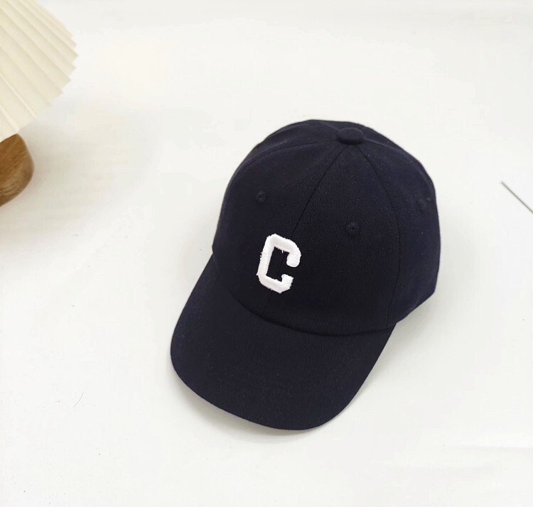 Cute Cotton Duckbill Cap With C-letter Embroidery For Boys Girls Baby ...