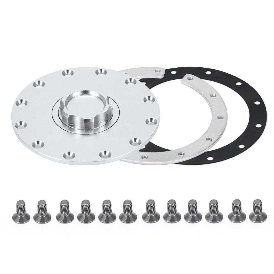 Billet Aluminum Fuel Cell Fast Filler Neck 12 Bolt Flange & Filler Cap ...