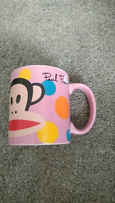 Julius Monkey Paul Frank Pink spotted tea Coffee Mug | eBay