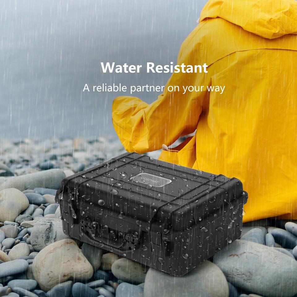 Waterproof Hard Case Portable 13.5" Hard-Shell Dry Box with ...