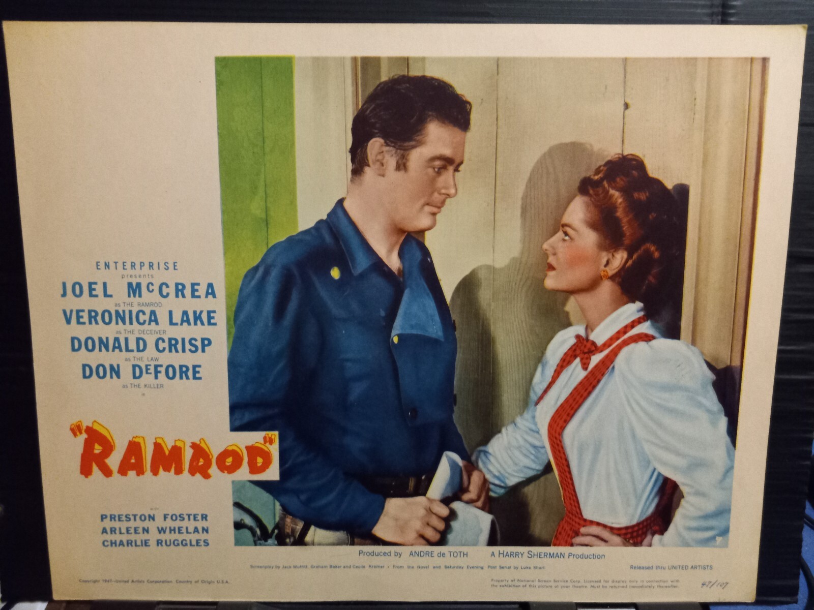 Lobby Card 1947 RAMROD Don DeFore Arleen Whelan best of both | eBay