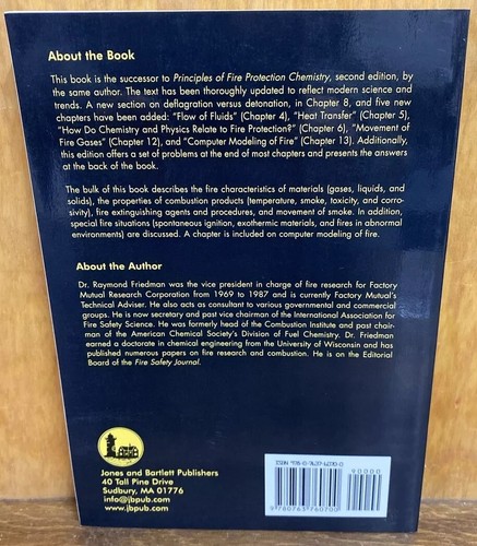 Principles of Fire Protection Chemistry and Physics by Raymond Friedman ...
