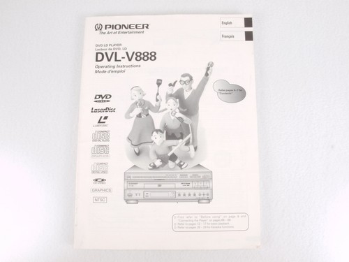 Pioneer DVL-V888 Instruction Manual Book DVD Laser Disc Users Guide | eBay