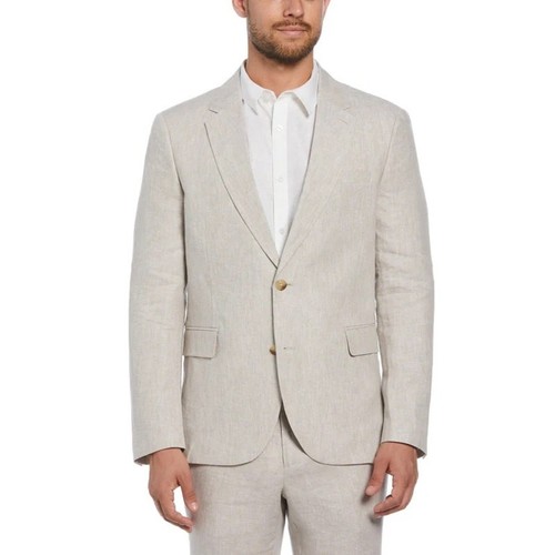 Cubavera Size Medium 34/32 Beige Natural Linen Rayon Light Sports Coat ...