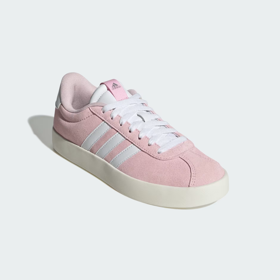 Adidas Women's VL Court 3.0 Suede Tennis Shoe Sneaker White JP5325 Sz 7 ...