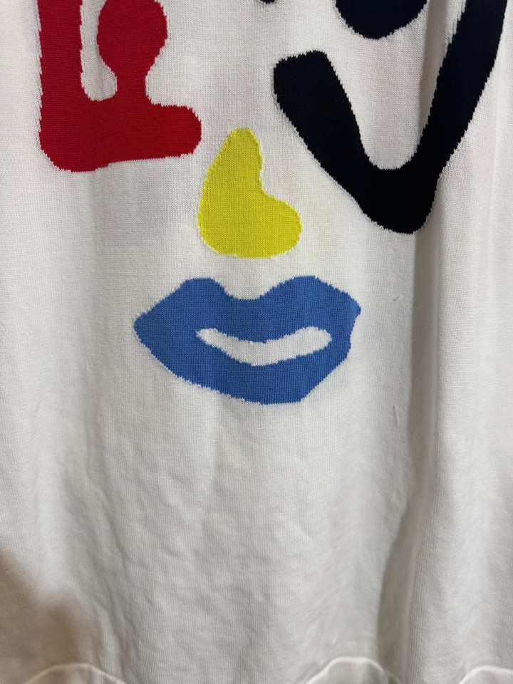 LOUIS VUITTON LV Face Graphic Knit Short Sleeve Geometric Pattern | eBay