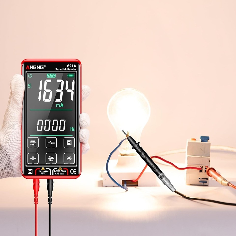 Digital Multimeter Tester Smart Touch TRMS Auto-Ranging 9999Counts ...