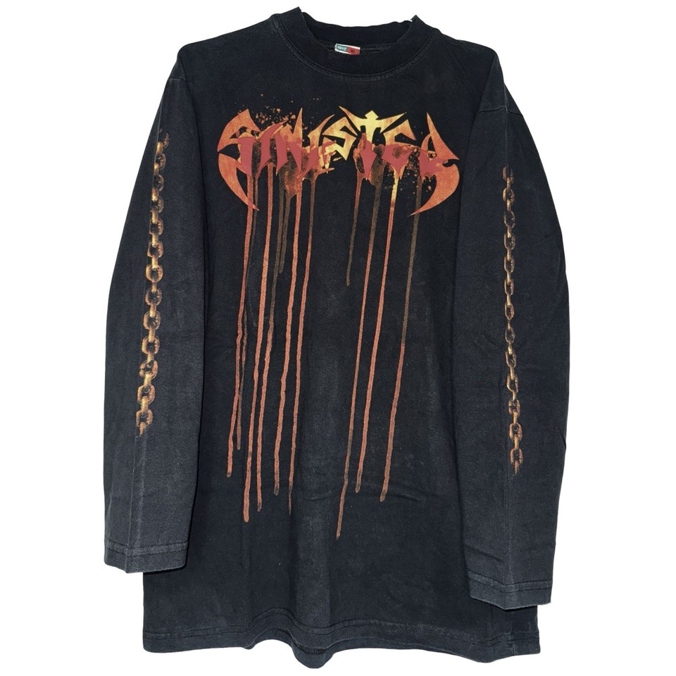 Vintage Sinister T-Shirt Size XL Dismember Dying Fetus Obituary Morbid ...