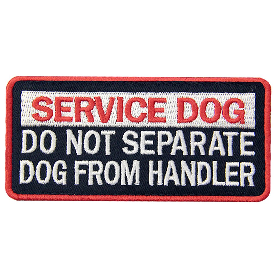 Service Dog vest patches Embroidered Hook Loop transfers Badges Many ...