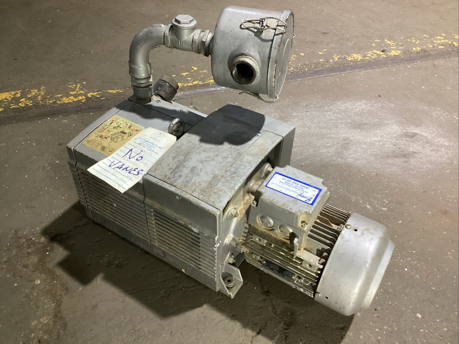 BECKER PICCHIO 2200 ROTARY VANE VACUUM PUMP 1420/1700 MIN / 1.80/ 2.50 KW | eBay