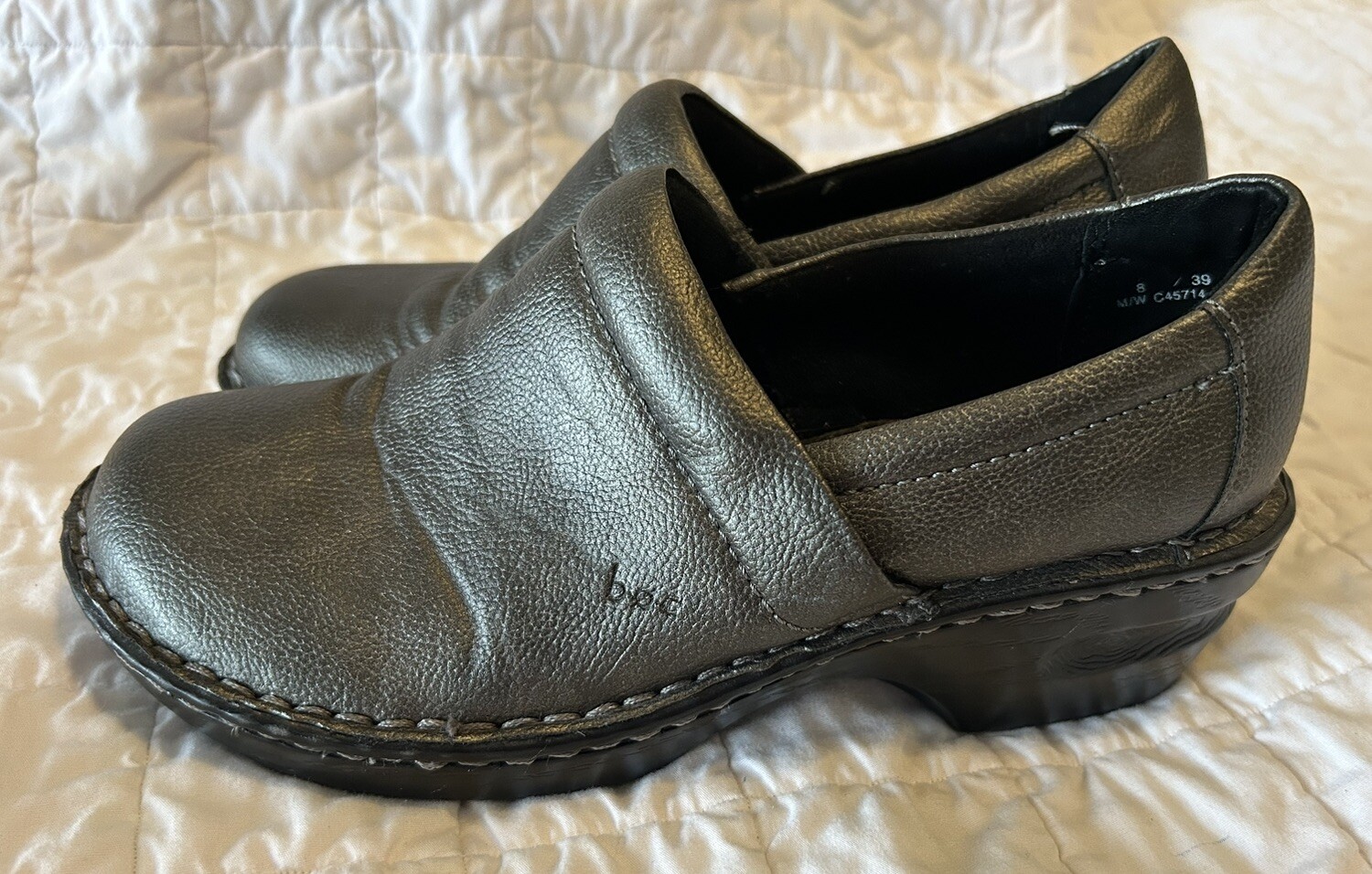 BOC Born Concept Shoes Womens 8 Peggy Clogs Heels Sli… - Gem