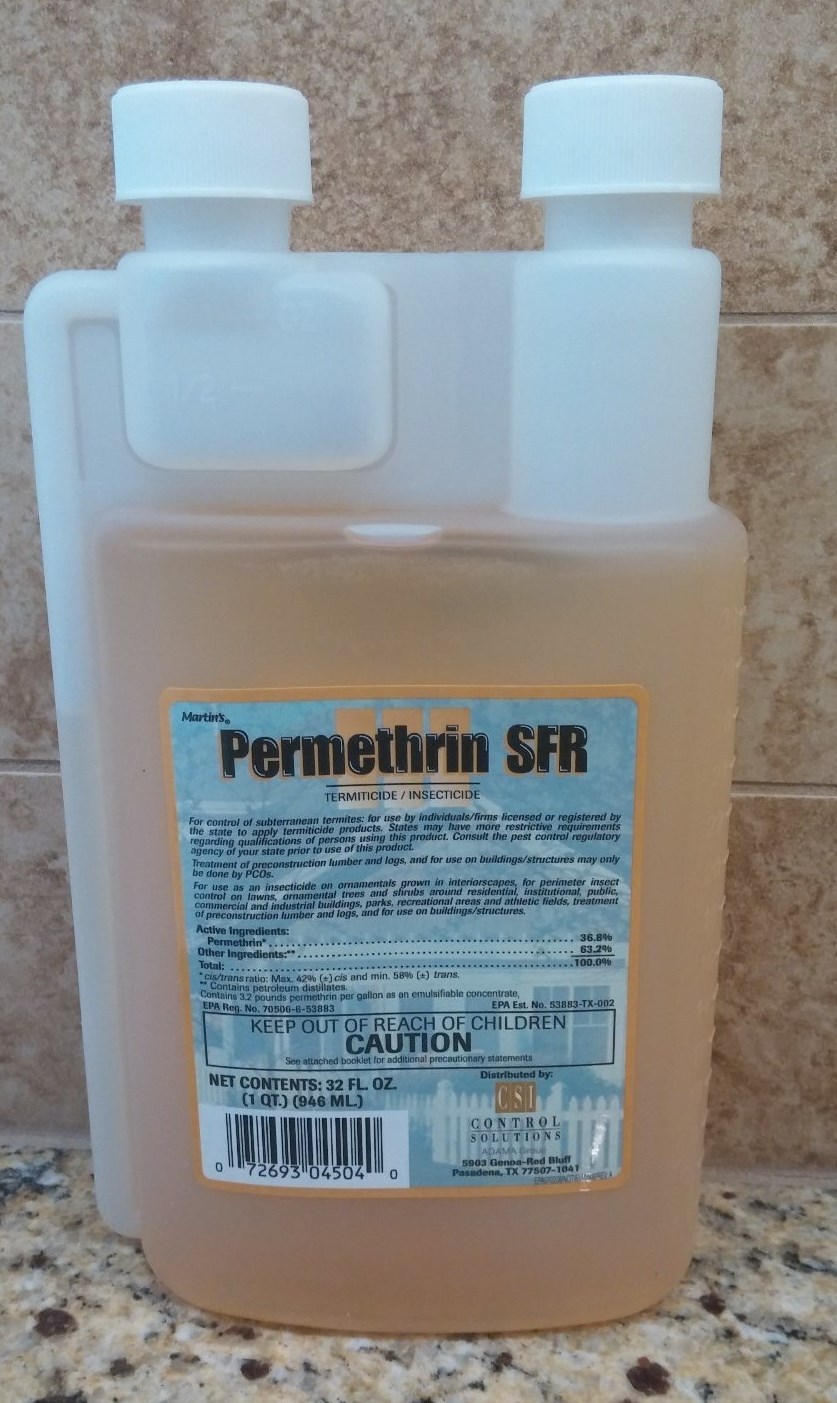 36.8% Permethrin SFR Pest Control Insecticide Roach Flea 32 oz ~ No ...