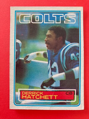 1983 TOPPS FOOTBALL #213 DERRICK HATCHETT BALTIMORE COLTS 061923 | eBay