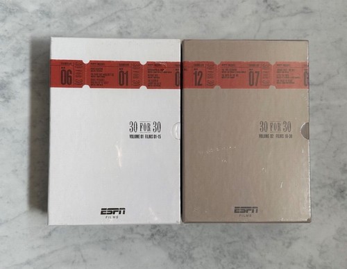 ESPN DVD Box Set 30 for 30 Volume 1 Films 01 -15 & Volume 2 Filems 16 ...
