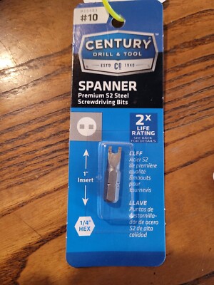 #10 CENTURY 1" SPANNER BIT #68483 | eBay