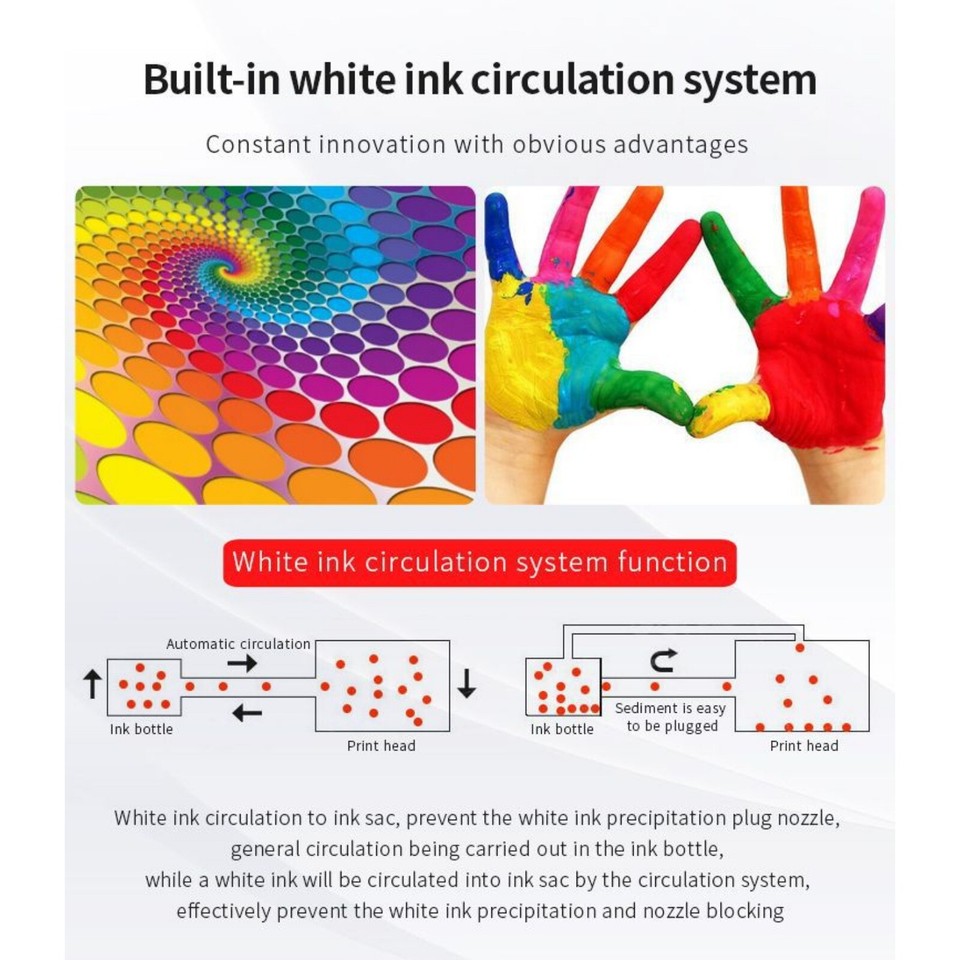 VEVOR 50W A4 UV Printer Automatic Bottle Label Printing For Bottle ...