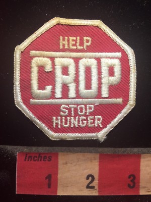 Vtg & As-Is CROP - HELP STOP HUNGER Patch - Anti-Starvation Activism ...