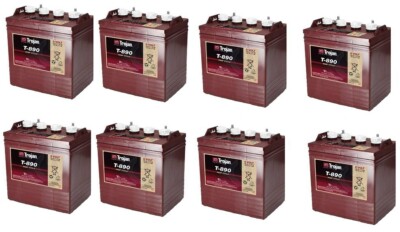Trojan T-890 GC8 Deep Cycle 8V Battery X8 | eBay