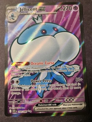 Pokemon Jellicent EX TCG 160/086 SV White Flare Near Mint Fast Shipping ...