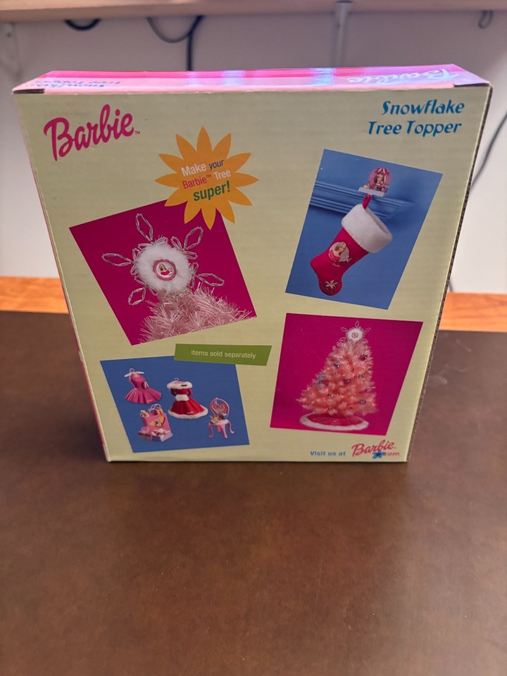 Mattel Barbie Snowflake Tree Topper Super Sparkly! NIB Factory Sealed ...
