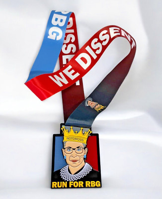 BR Ruth Bader Ginsburg Notorious RBG Dissent Award Necklace Stained ...