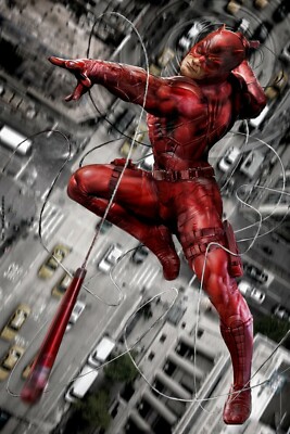 Daredevil jump Poster (24x36 inches) Marvel Comics | eBay