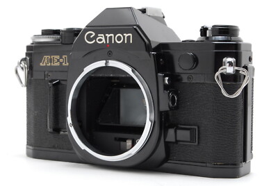 ALL Works [Near MINT] Canon AE-1 Black 35mm SLR Film Camera Body From ...