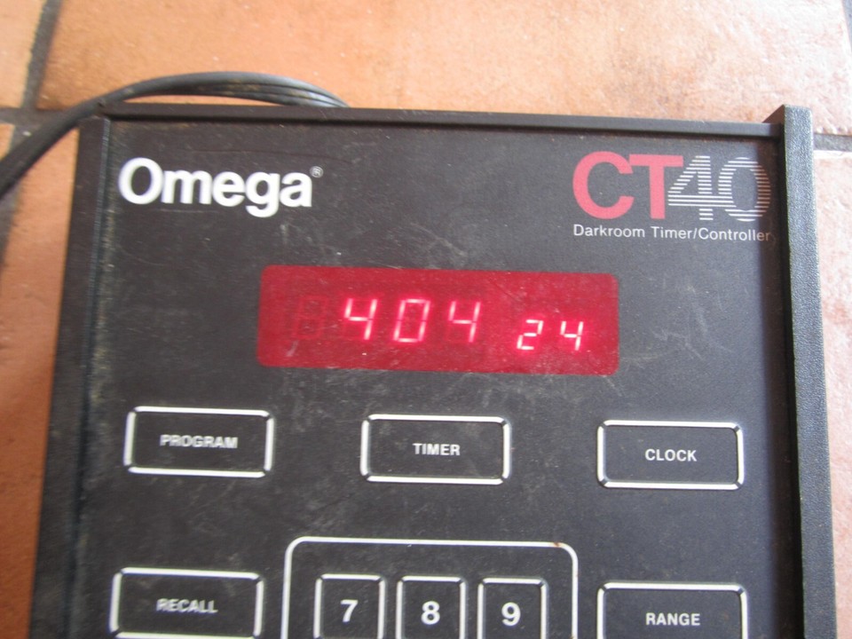 VINTAGE OMEGA CT40 DIGITAL DARKROOM TIMER CONTROLLER - TESTED & WORKS ...