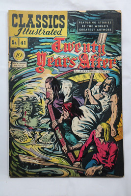 CLASSICS ILLUSTRATED COMICS #41 TWENTY YEARS AFTER HRN 41 9/47 (O) VG ...