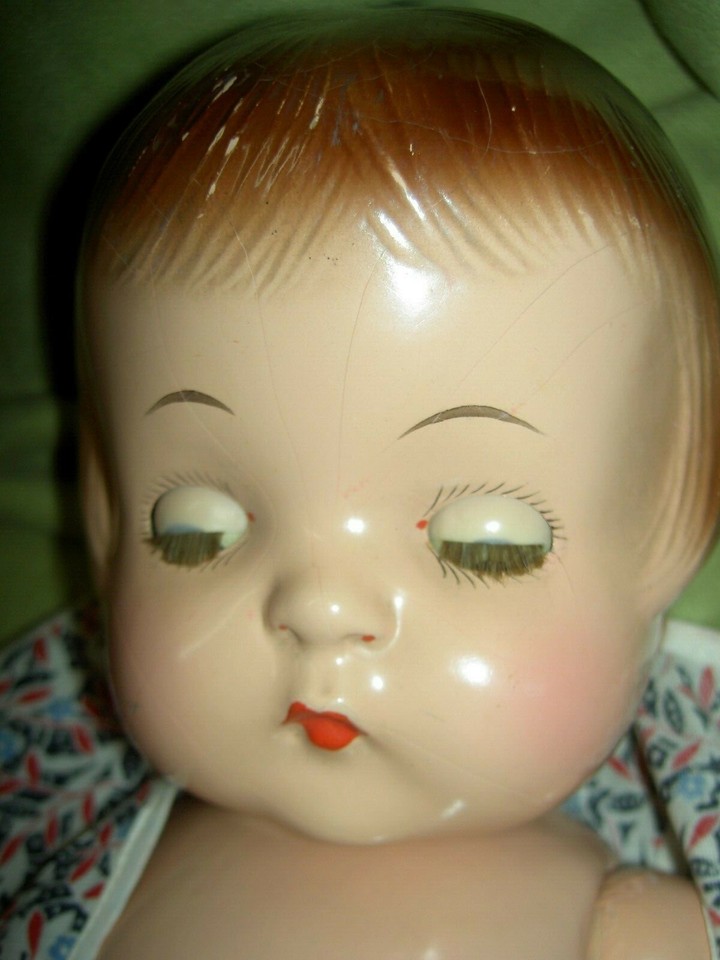 Darling 19" tall, compo Effanbee PATSY ANN doll & book, LABELED ...