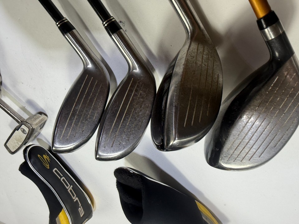 golf clubs set with bag cleveland fl 7w, launcher 15, cobra s2 max 3 4 ...
