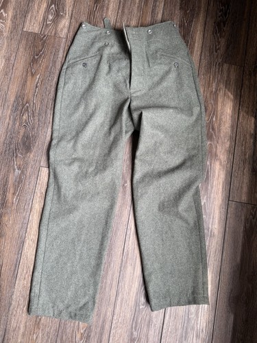 WW2 GERMAN “M40” FIELD GRAY WOOL TROUSERS - Size L | eBay