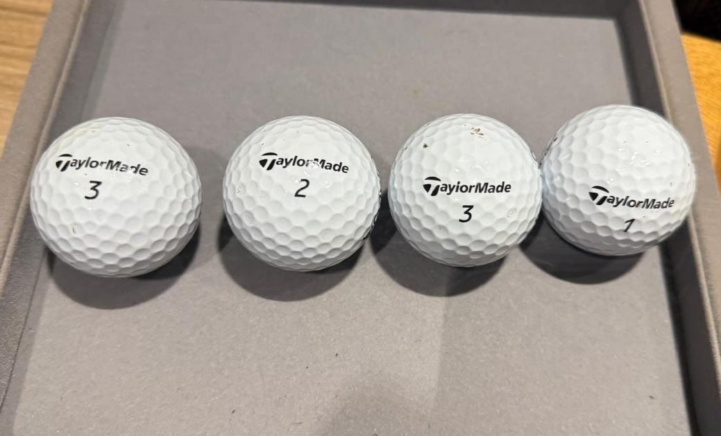 TaylorMade TP Black LDP & Omega Logo Golf Balls – Lot of 4 – Excellent ...