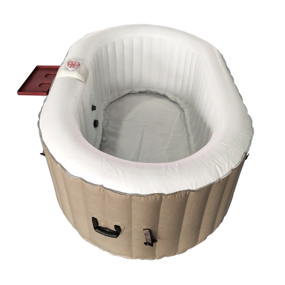 ALEKO Oval Spa Inflatable 2 prs Hot Tub Personal Spa 145 Gallon with ...