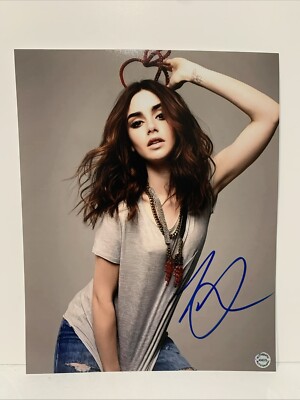 Lily Collins (Actress) Signed Autographed 8x10 photo - AUTO w/COA | eBay