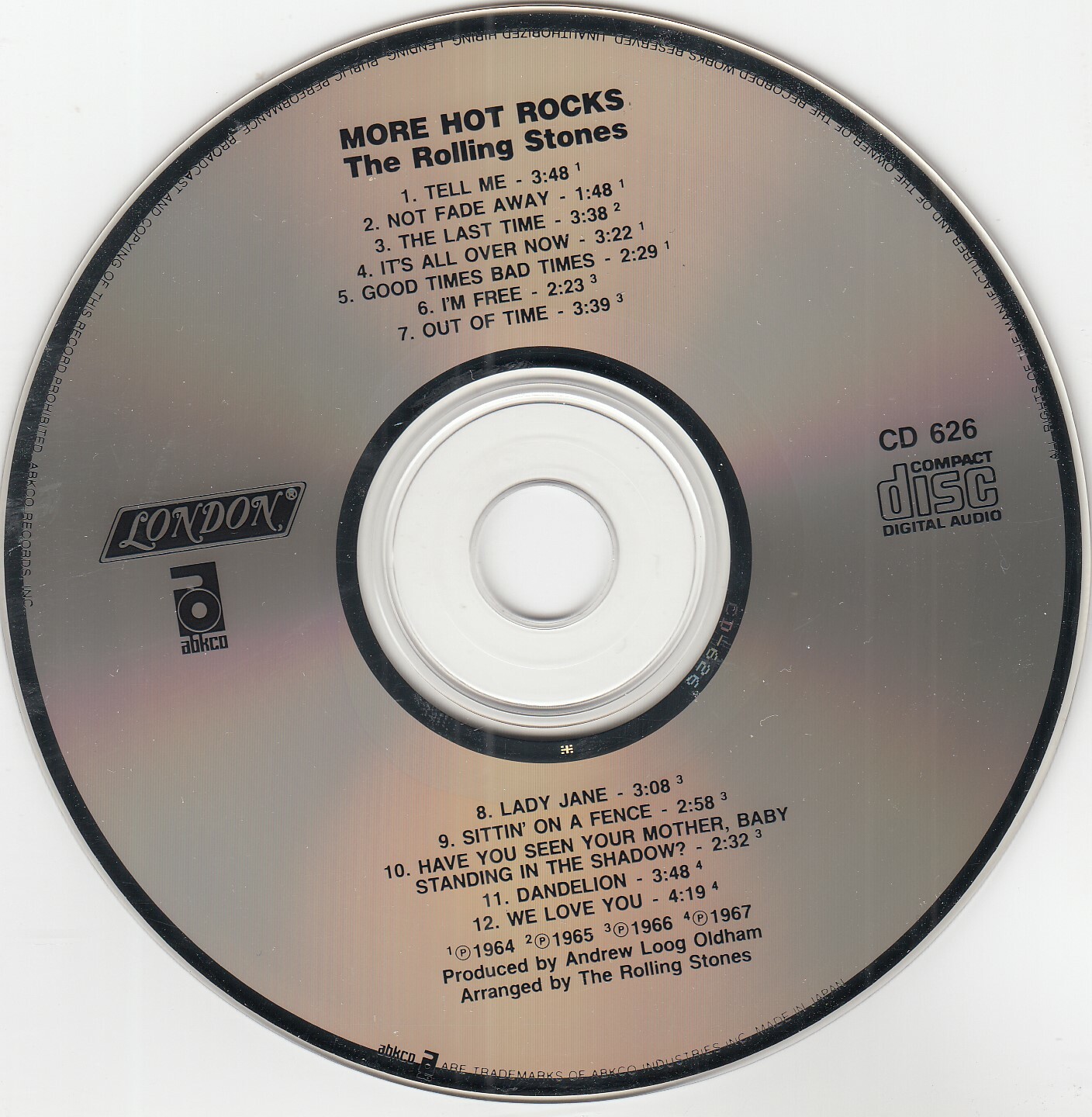 The Rolling Stones-More Hot Rocks (Big Hits and Fazed Cookies) 2CD ...