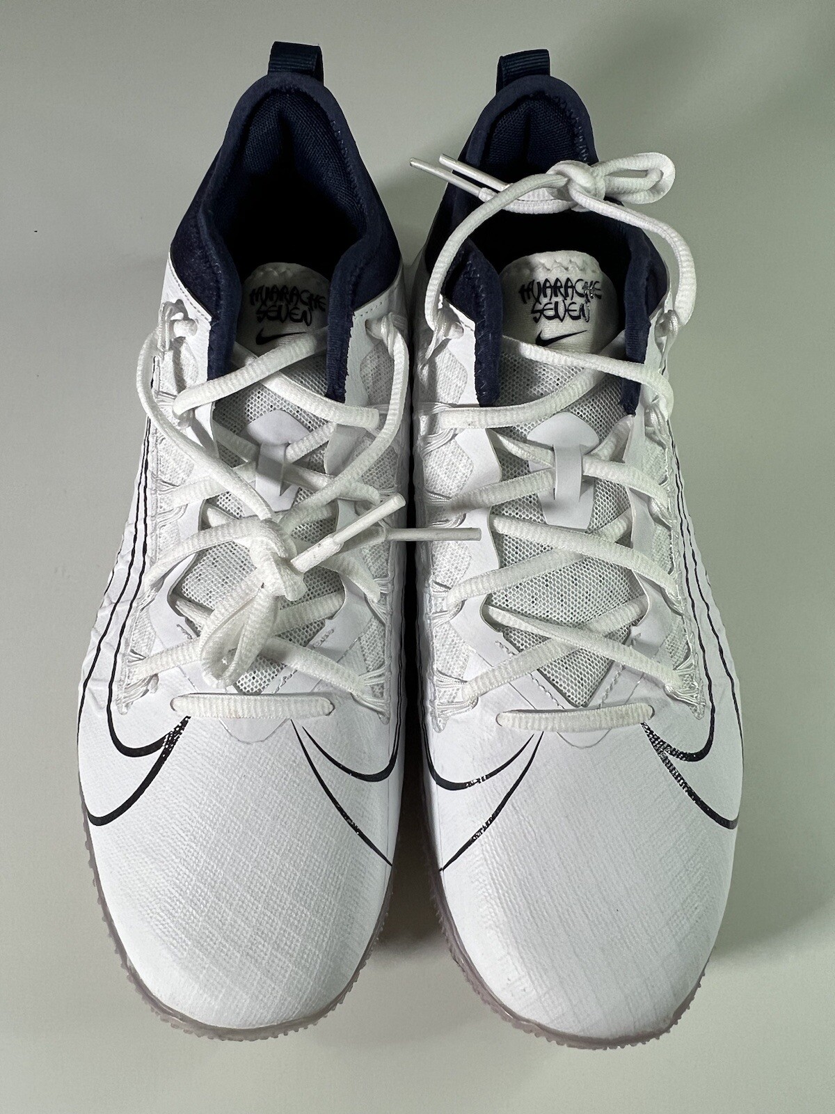 New Nike Lacrosse Turf Shoes White Alpha Huarache 7 Lax Pro TF men's ...