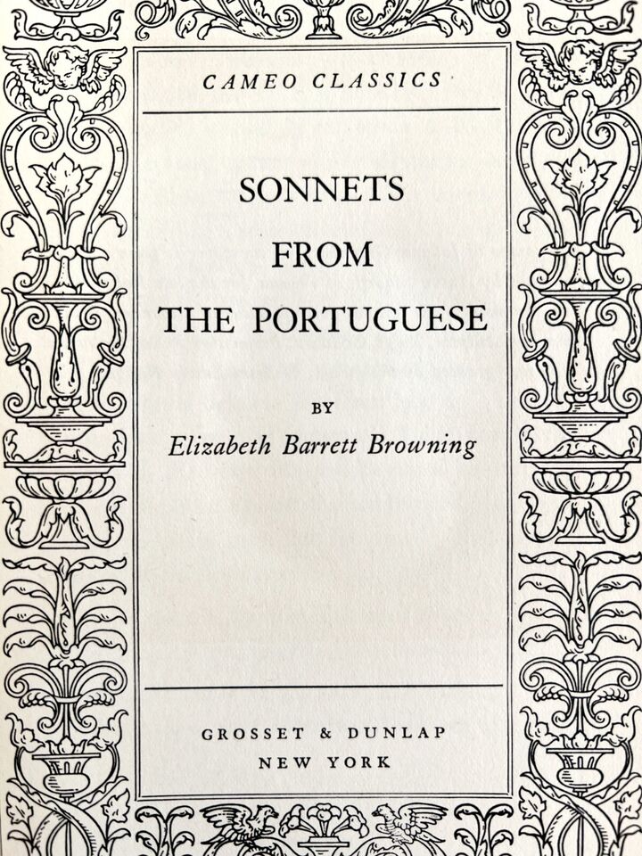 Sonnets From The Portuguese Elizabeth Barrett Browning 1940-50s HC ...