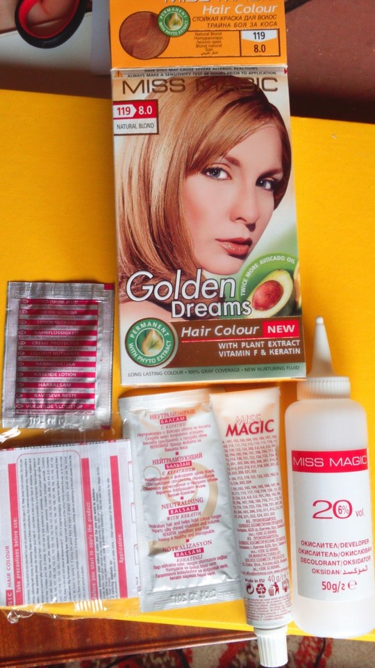 Miss Magic Intensive Color Unisex Cream with Avocado oil Hair Color ...