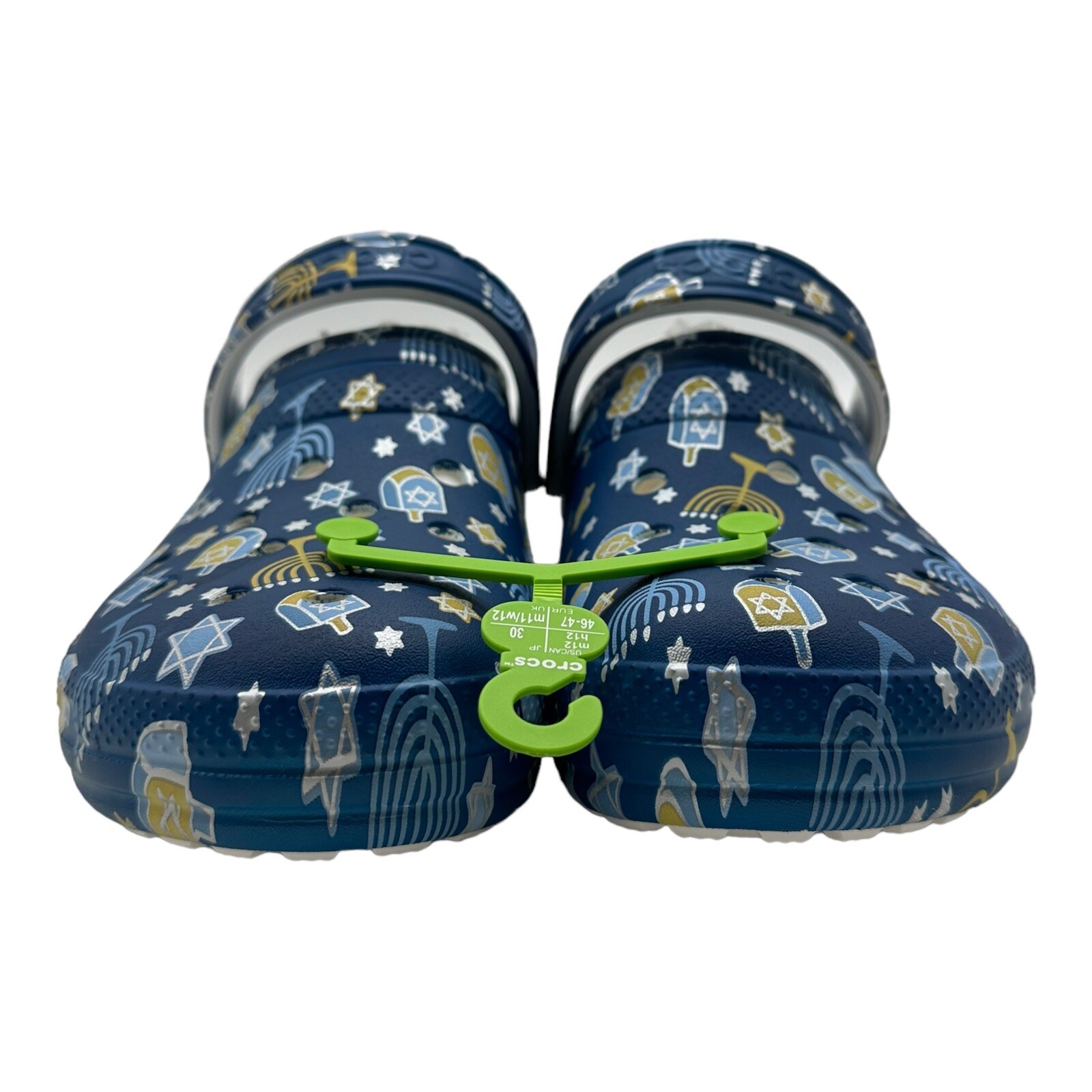 Crocs Classic Lined Holiday Clog Hanukkah 209326-90H Menorah Blue Star ...