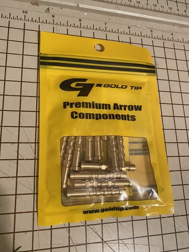 Gold Tip Brass Arrow inserts 100gr 1 Dozen .246 791331002152| eBay