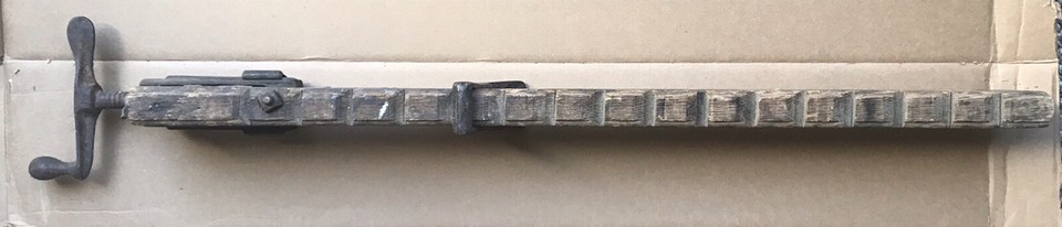 Antique Bar Clamp Wood Working Vintage Hand Carved Primitive Hercules ...