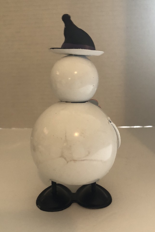 Halloween Bobble Head Spring Metal Hand Painted Retro Vintage Decor 5.5 ...