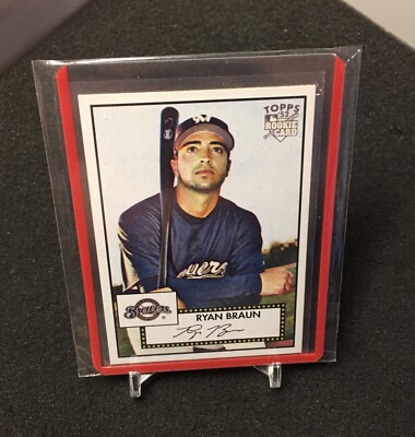 Ryan Braun Rookie 2007 Topps 52 card 20 Milwaukee Brewers RC | eBay