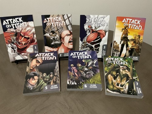 Attack On Titan Manga English Set 1-7 Hajime Isayama AoT Kodansha 2012 ...