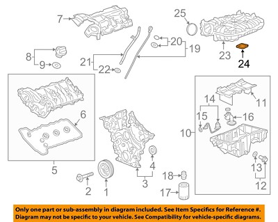 GM OEM 09-24 Acadia Limited Engine Parts-Intake Manifold Gasket ...