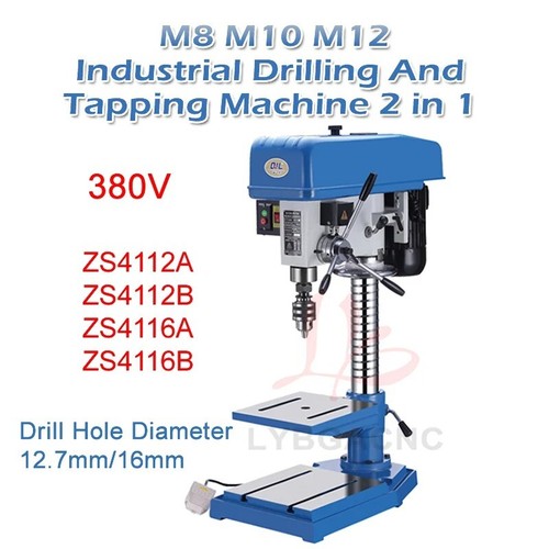 Drilling and Tapping Machine 2 in1 Electric Tapper Threading Machine ...